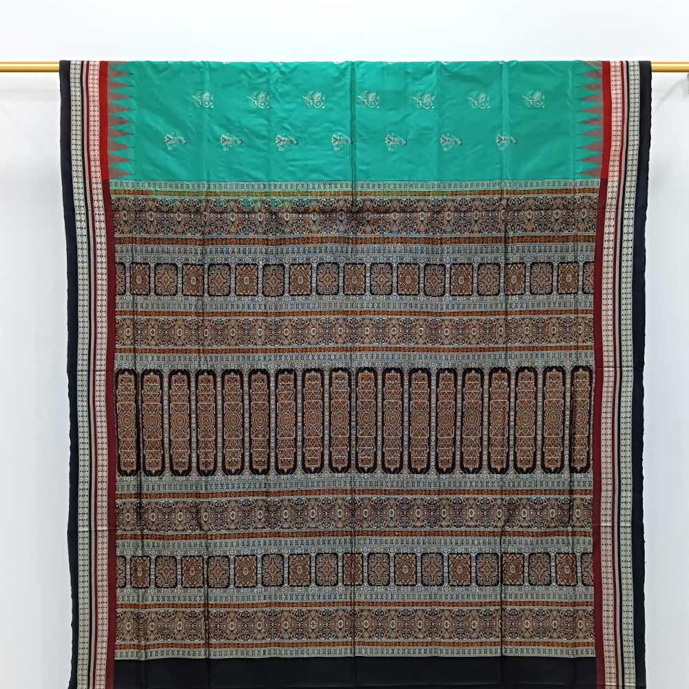 BOMKAI RUDRAKHYA BORDER SILK SAREE - Utkalika Odisha