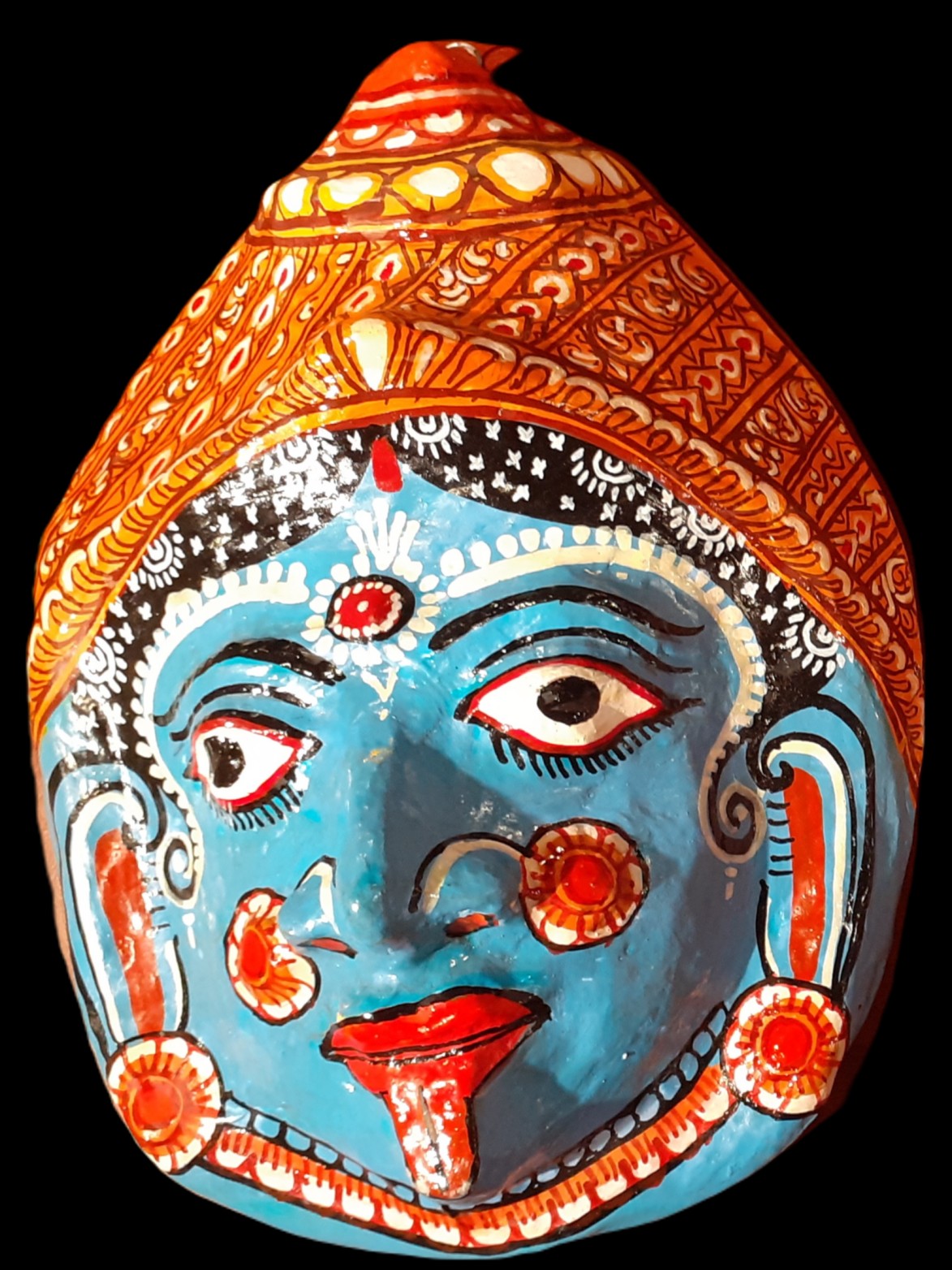 PAPER MACHE DEVI MAA MASK - Utkalika Odisha