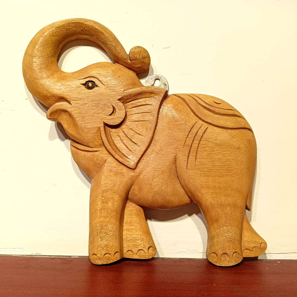 Wooden Craft Elephant Wall Hanging - Utkalika Odisha