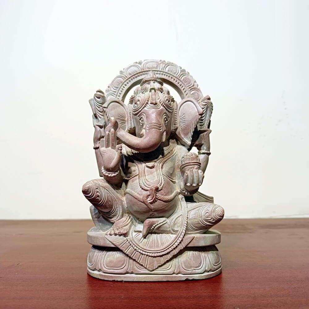 PINK STONE GANESH STATUE - Utkalika Odisha