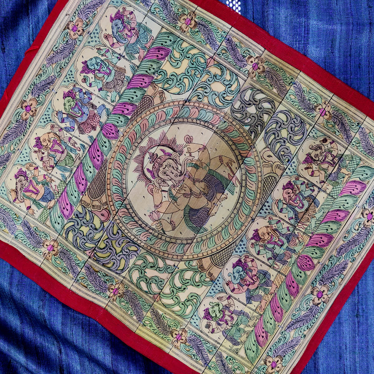 Palm Leaf Engraving of Lord Ganesha - Utkalika Odisha