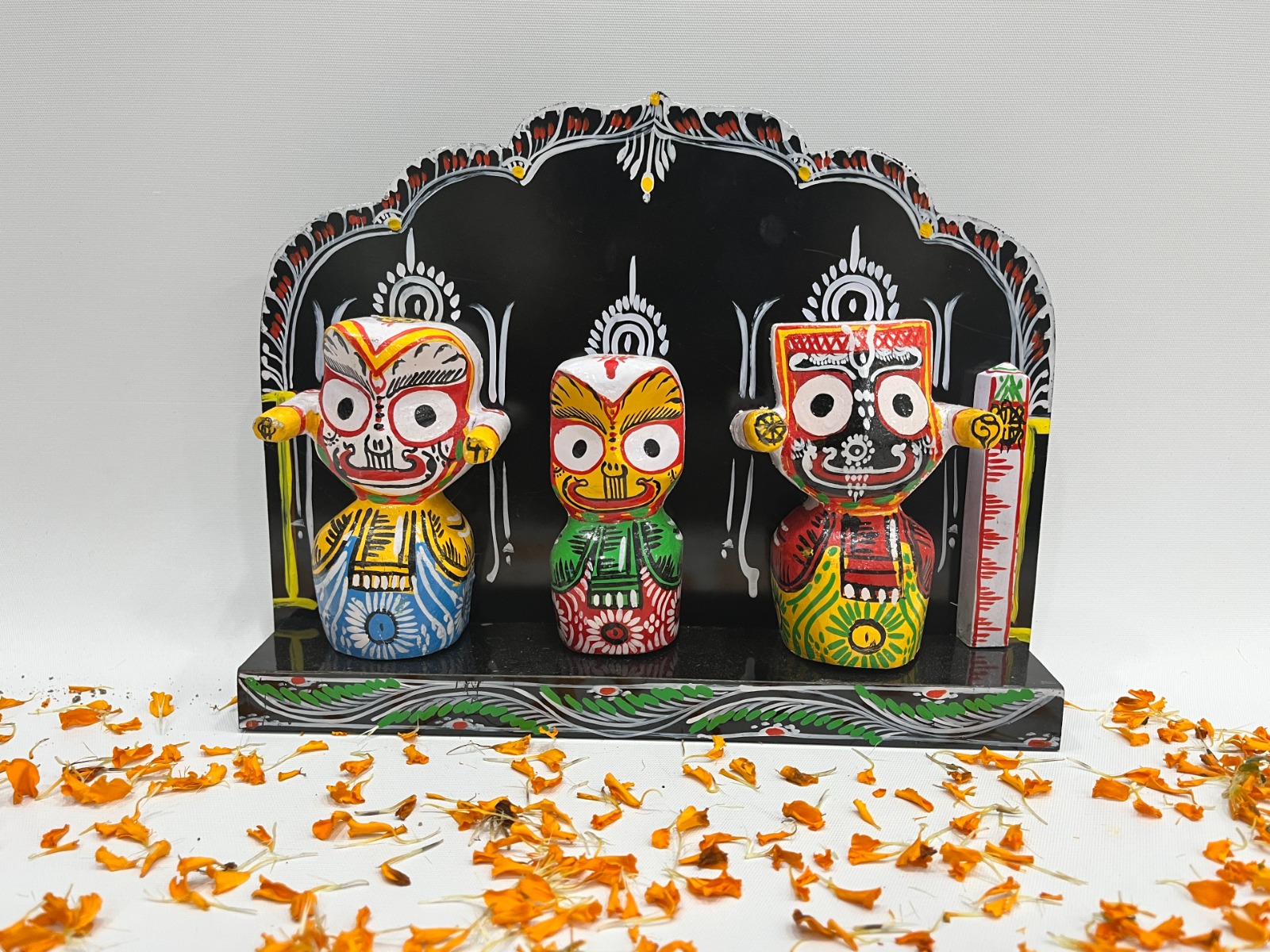 Neem Wood Lord Jagannath Balabhadra Subhadra Idol - Utkalika Odisha