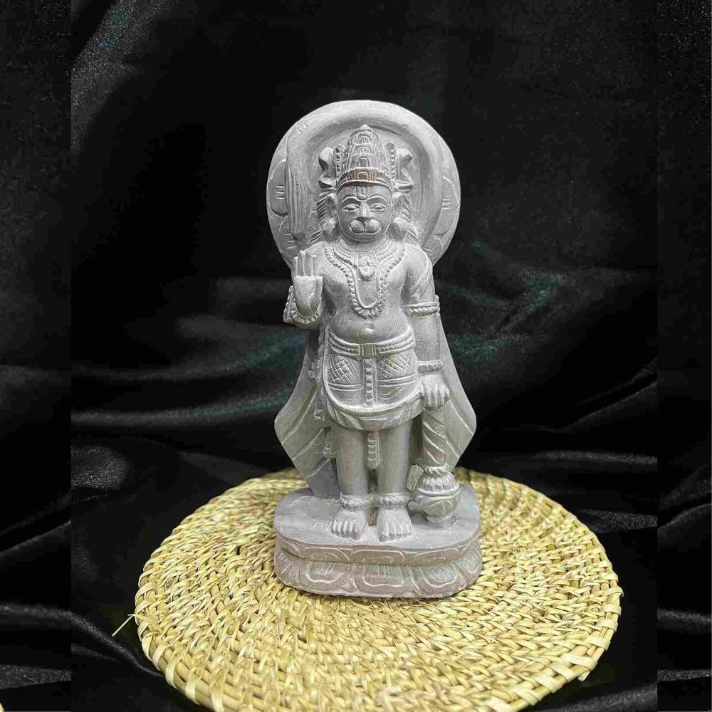 Lord Hanuman Pink Stone Statue - Utkalika Odisha