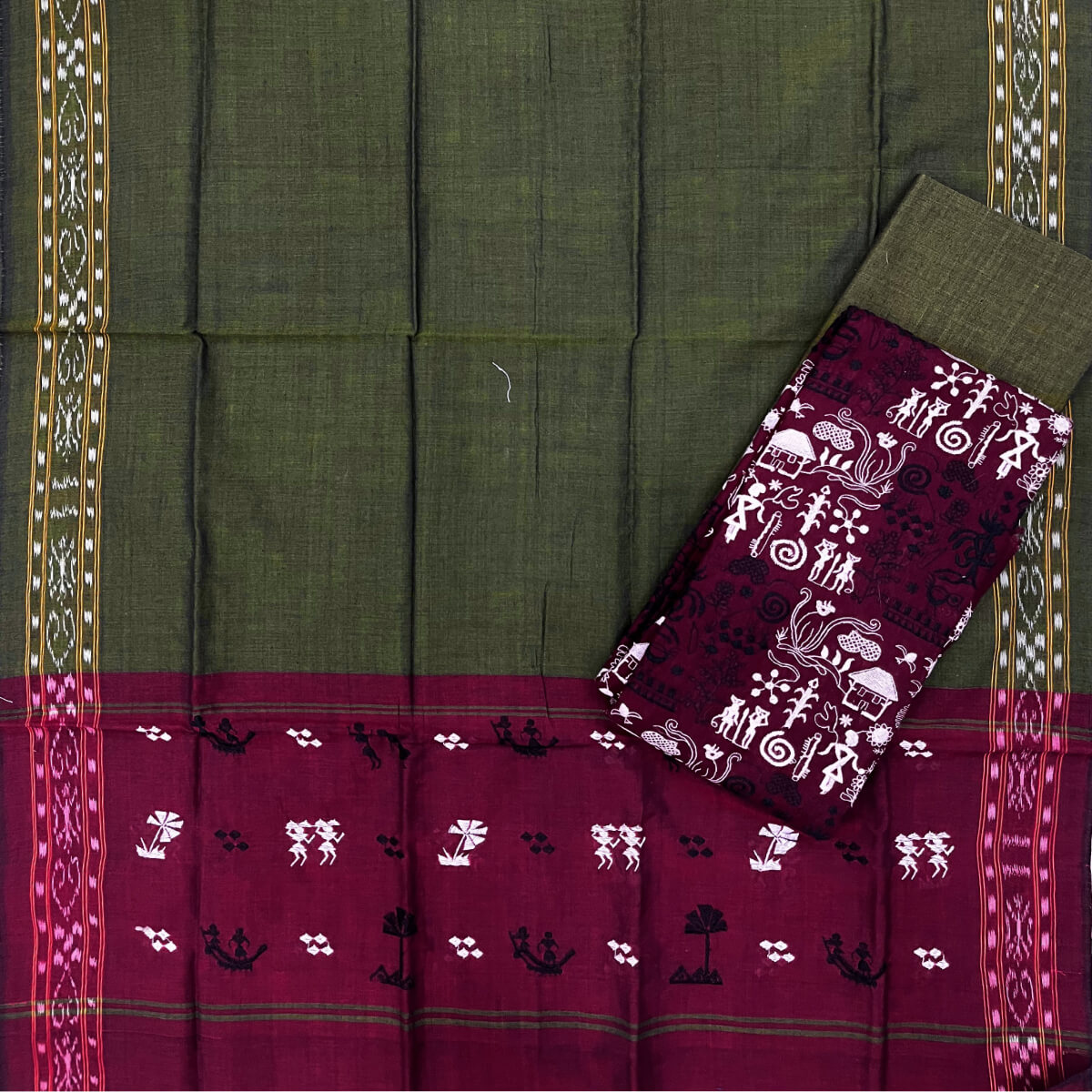 Bomkai Cotton Dress Set - Utkalika Odisha