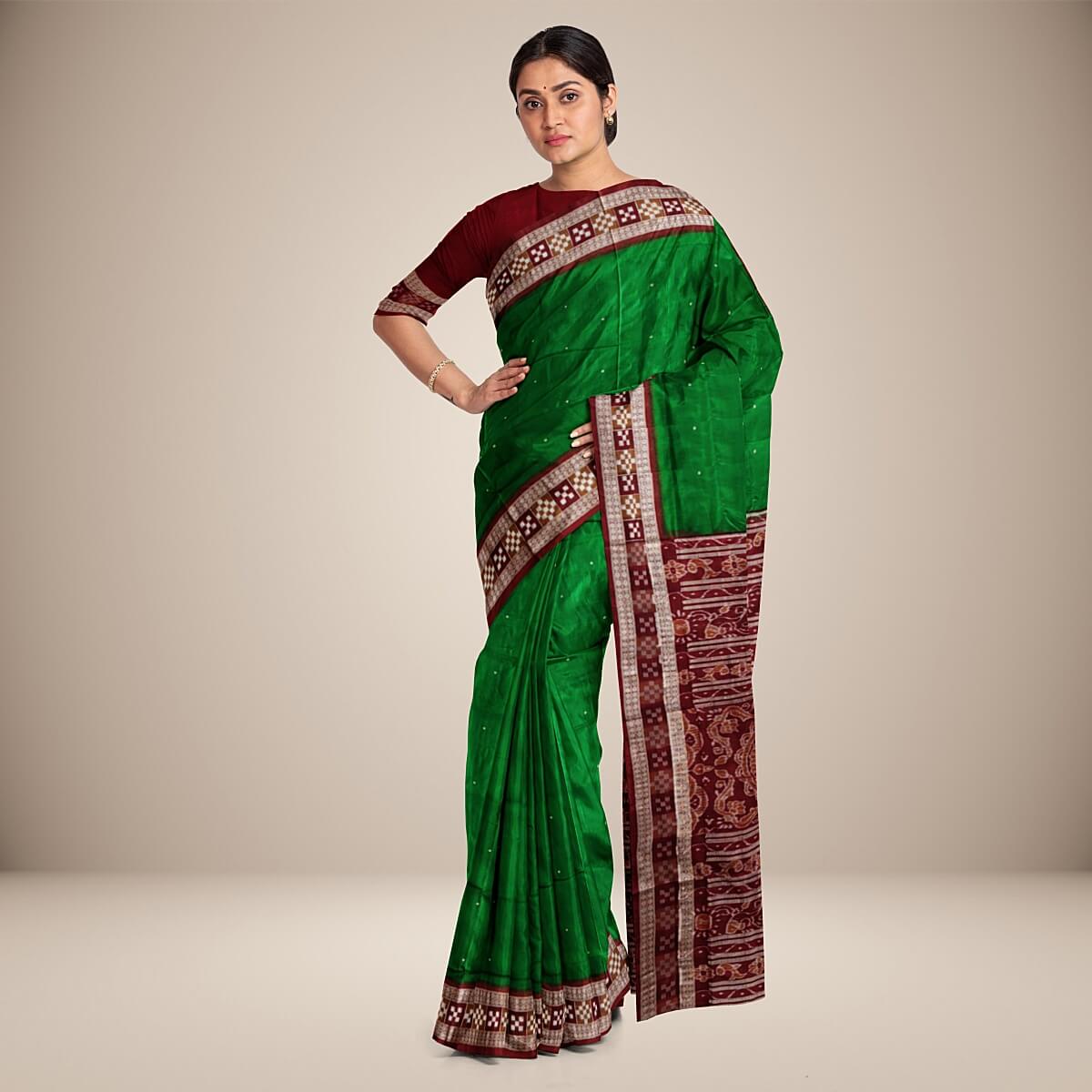 Mini Buti Bomkai Silk Saree - Utkalika Odisha