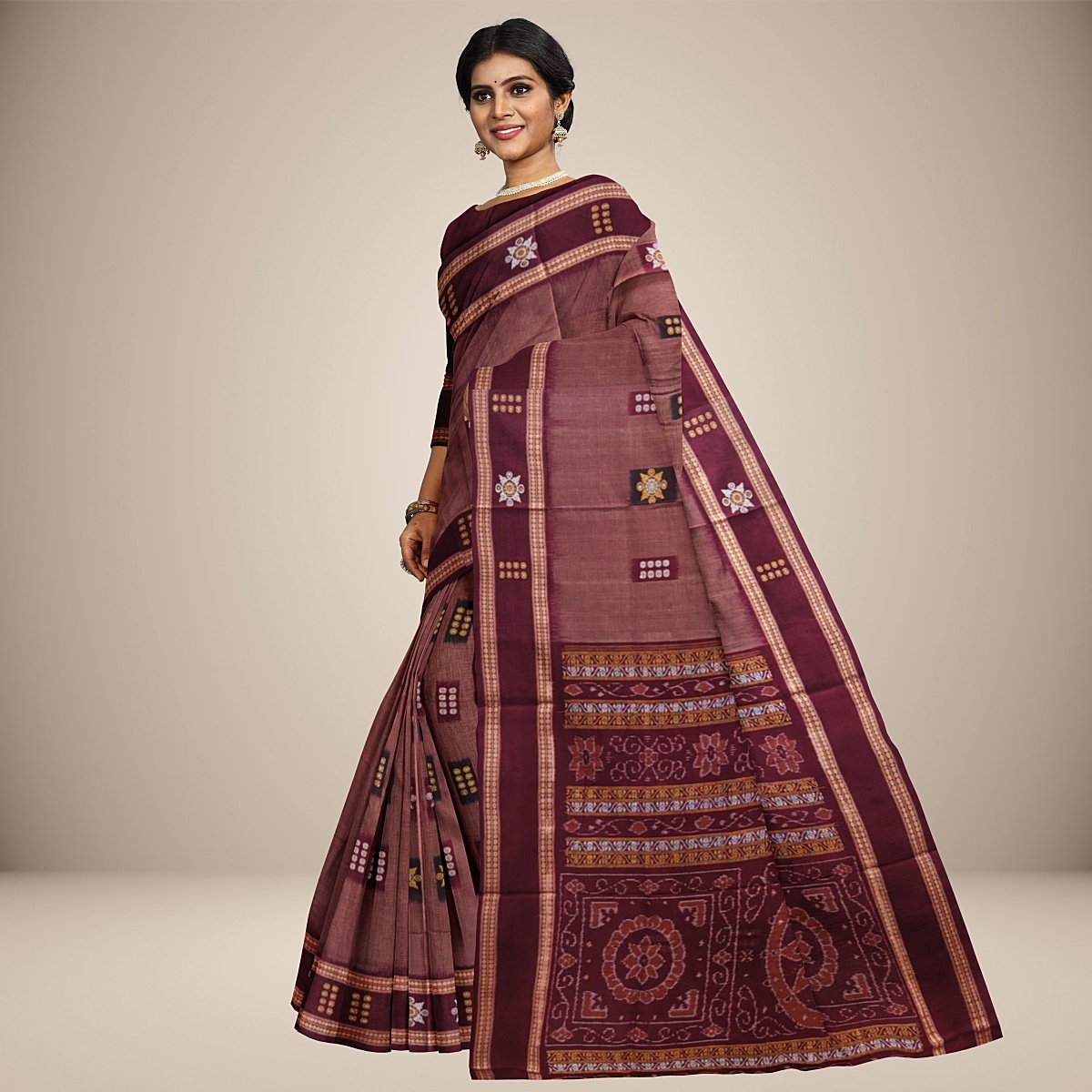 Bomkai Cotton Saree - Utkalika Odisha