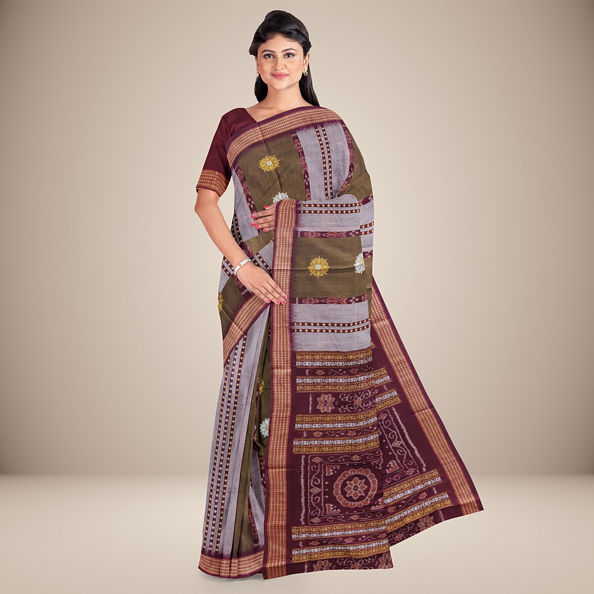 Bomkai Cotton Saree - Utkalika Odisha