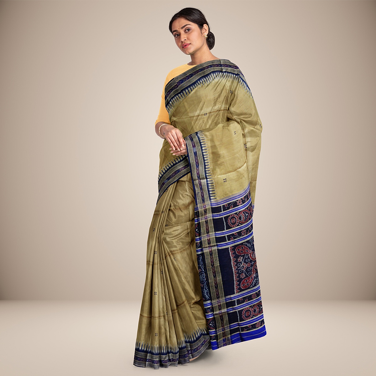 Punji Buti Kathi Kumbha Khandua Silk Saree - Utkalika Odisha