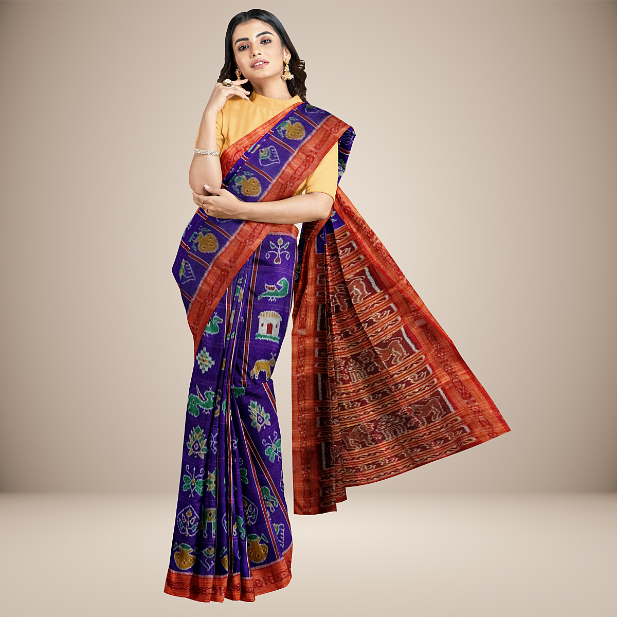 Khandua silk saree - Utkalika Odisha