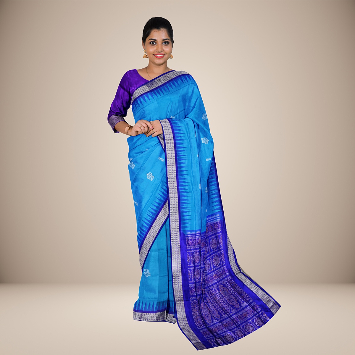 Elaborate Traditional Motif Bomkai Silk Saree - Utkalika Odisha