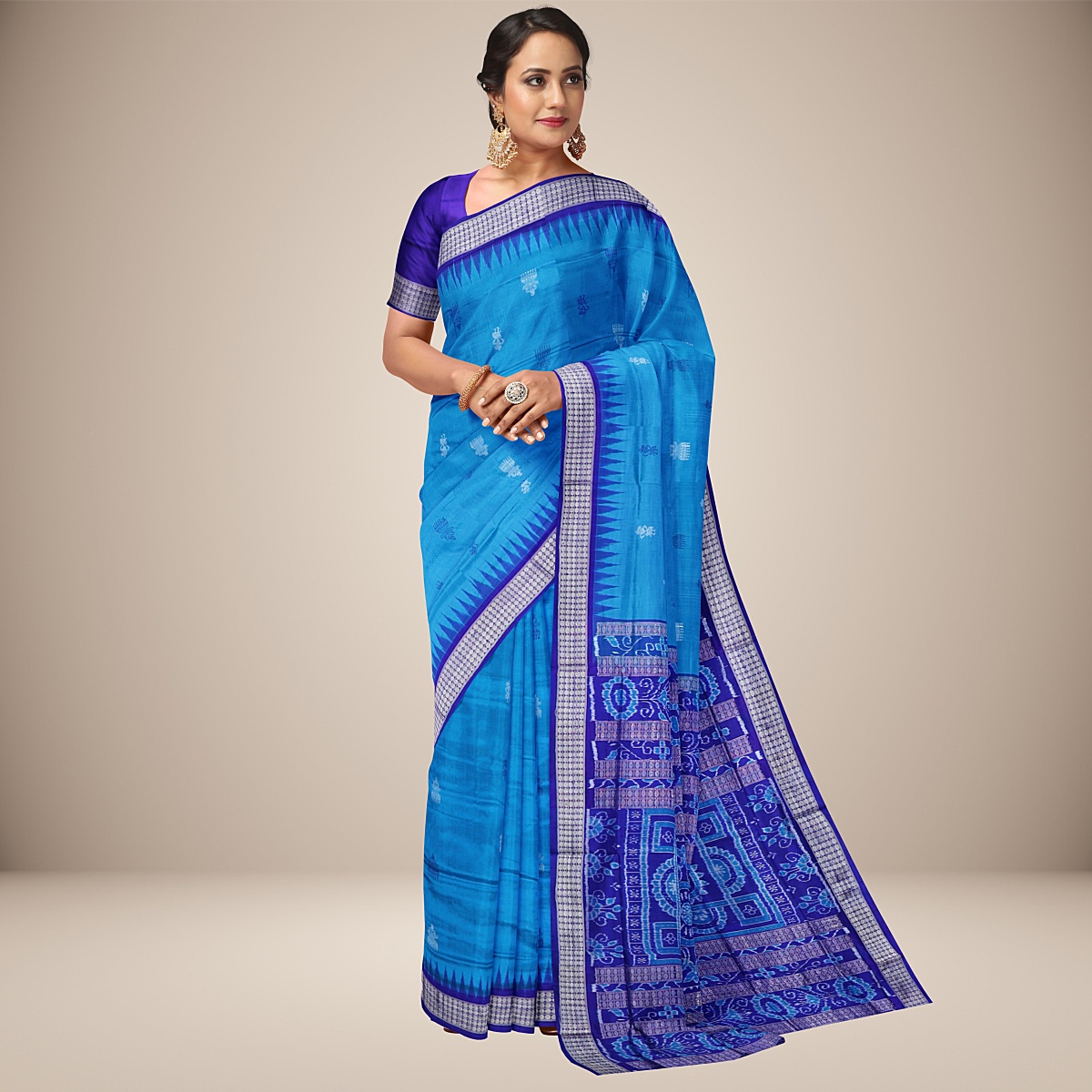 Elaborate Traditional Motif Bomkai Silk Saree - Utkalika Odisha