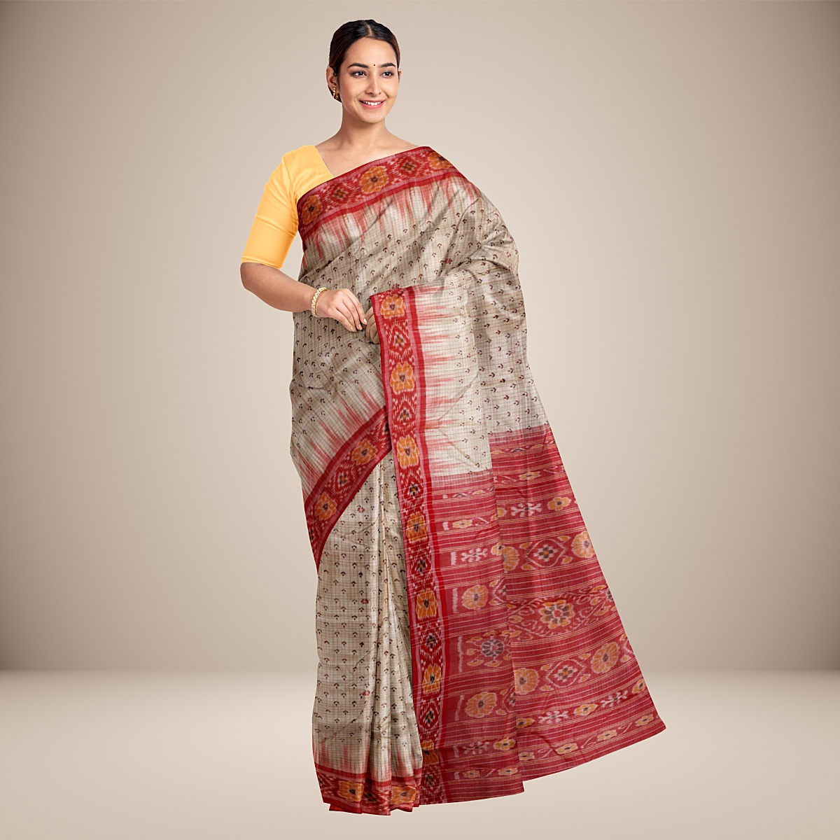 Tussar Ghicha Silk Saree - Utkalika Odisha