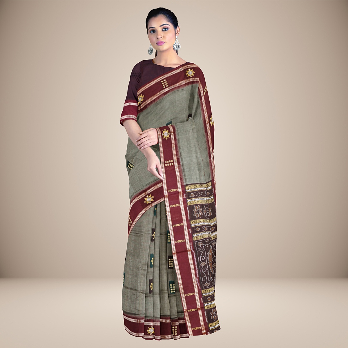 Bomkai Cotton Saree - Utkalika Odisha