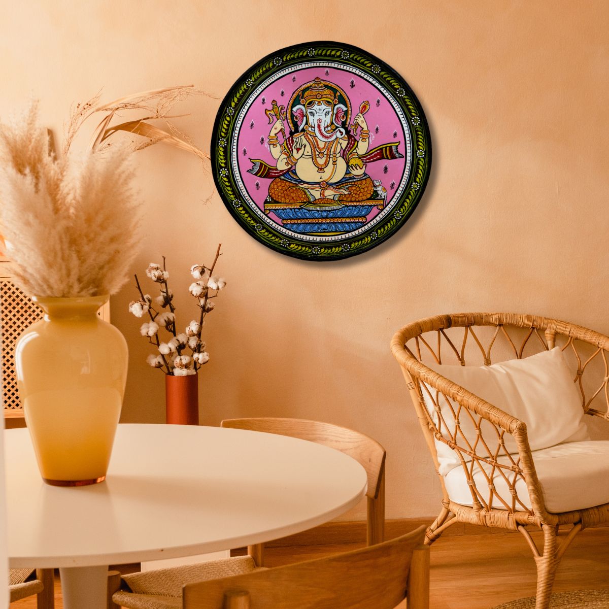 Pattachitra Wooden Wall Plates - Utkalika Odisha