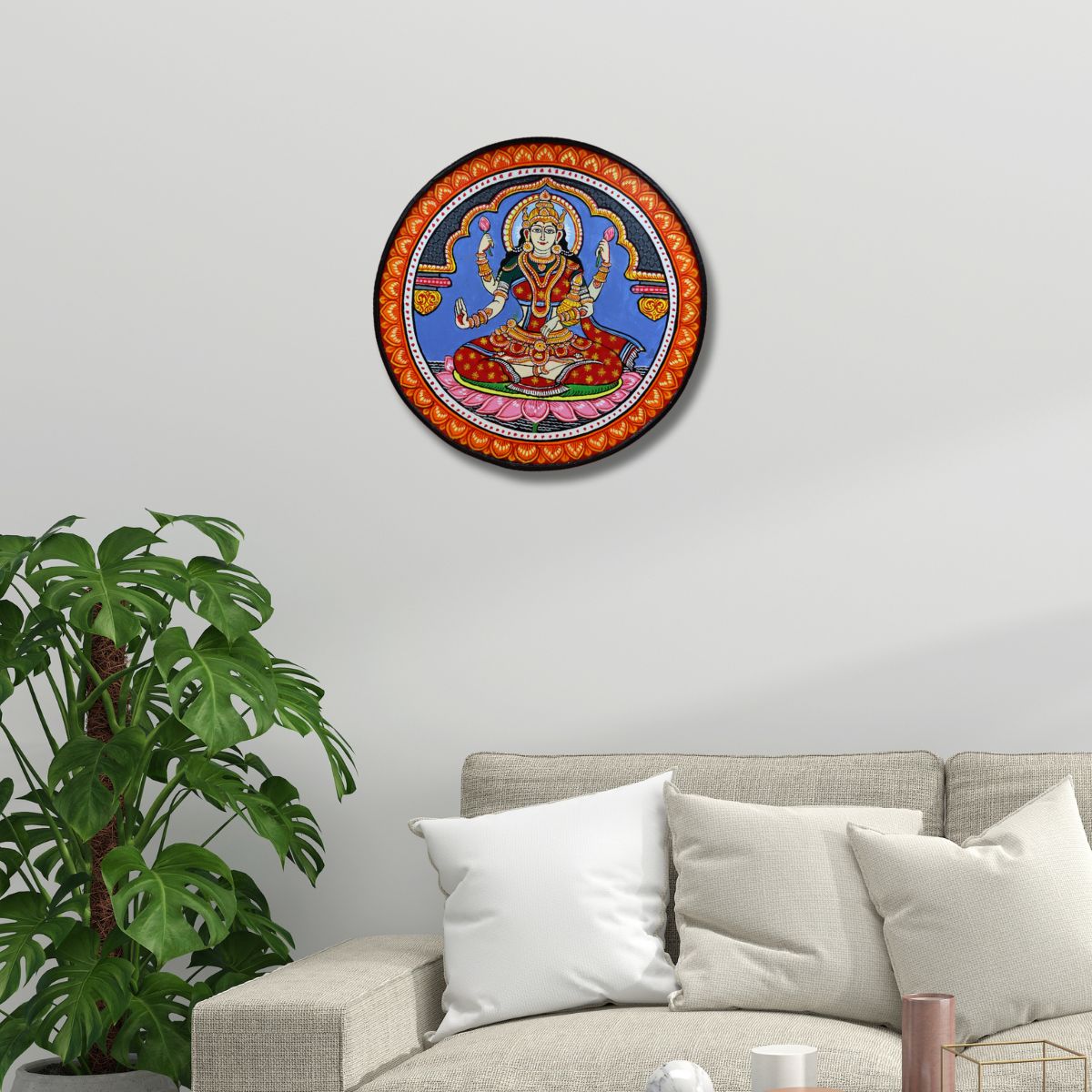 Pattachitra Wooden Wall Plates - Utkalika Odisha
