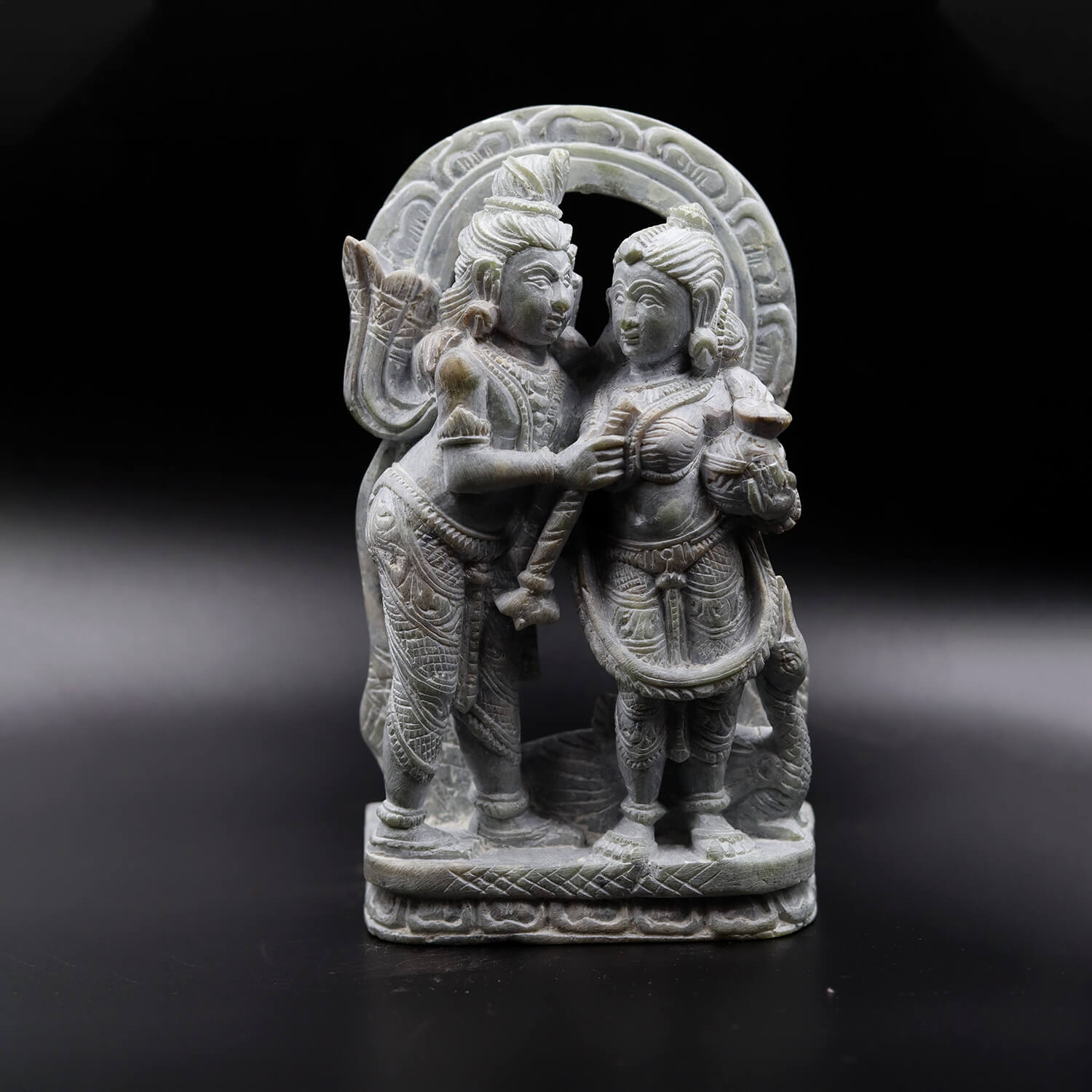 Radha Krishna Pink Stone Statue - Utkalika Odisha