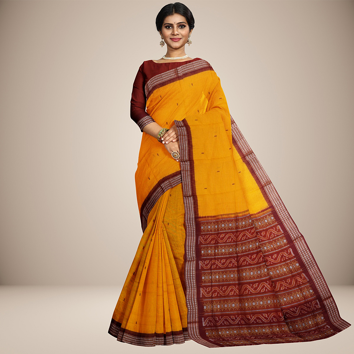 Bomkai Cotton Saree - Utkalika Odisha