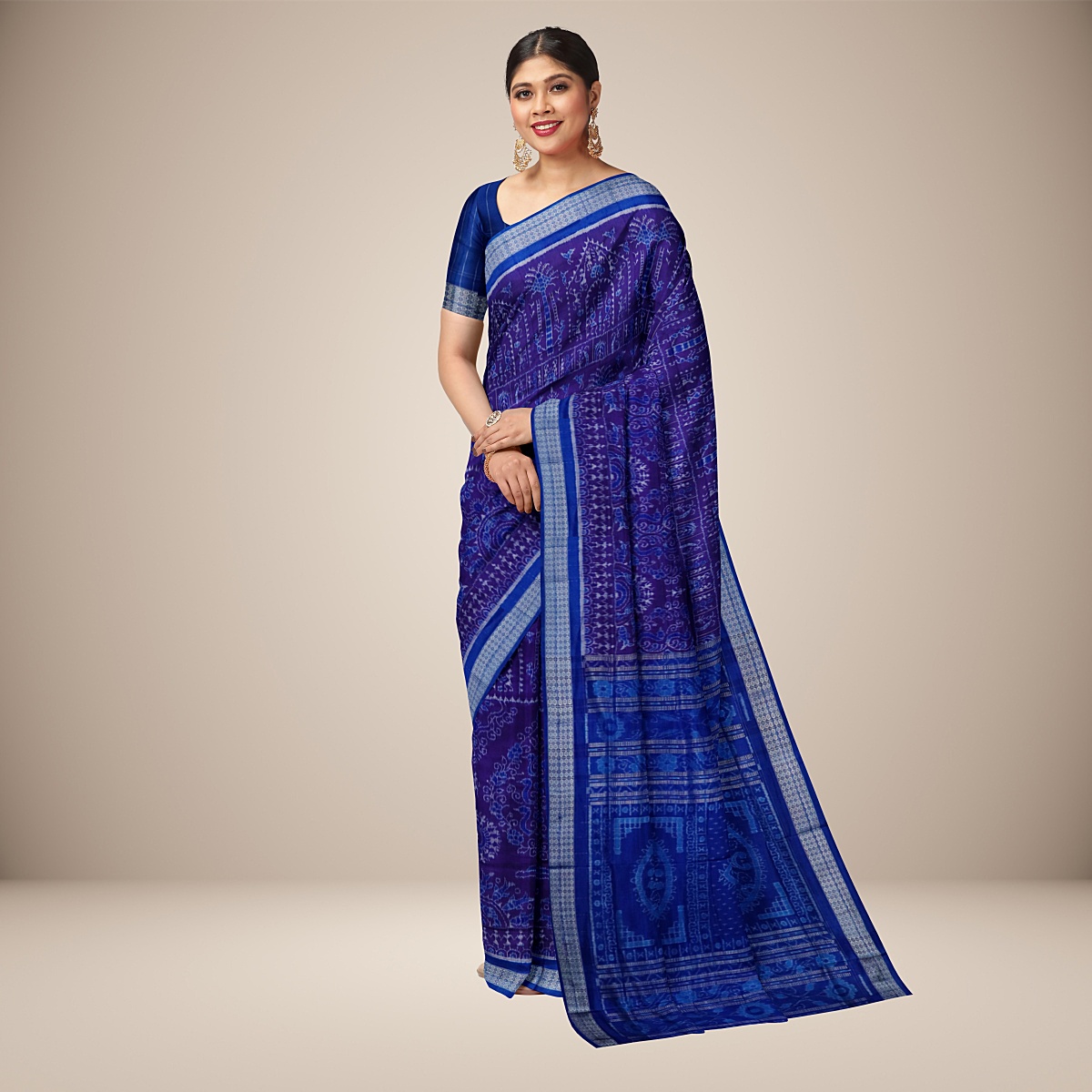 Special Ikat Bandha Sambalpuri Silk Saree - Utkalika Odisha