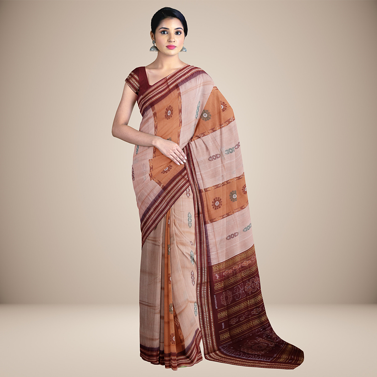 Bomkai Cotton Saree - Utkalika Odisha