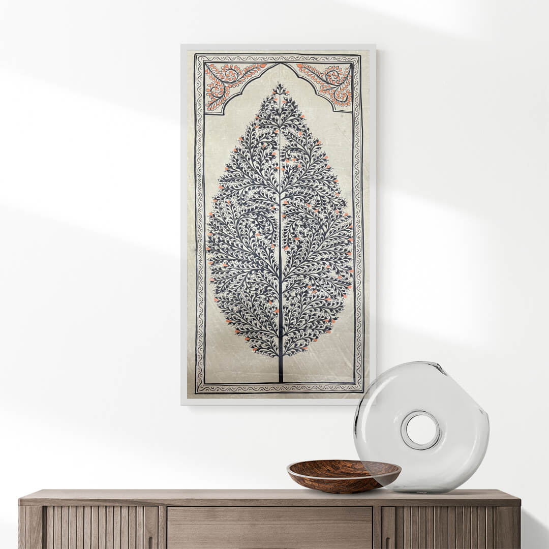 Tree of Life Patta Tussar Painting - Utkalika Odisha