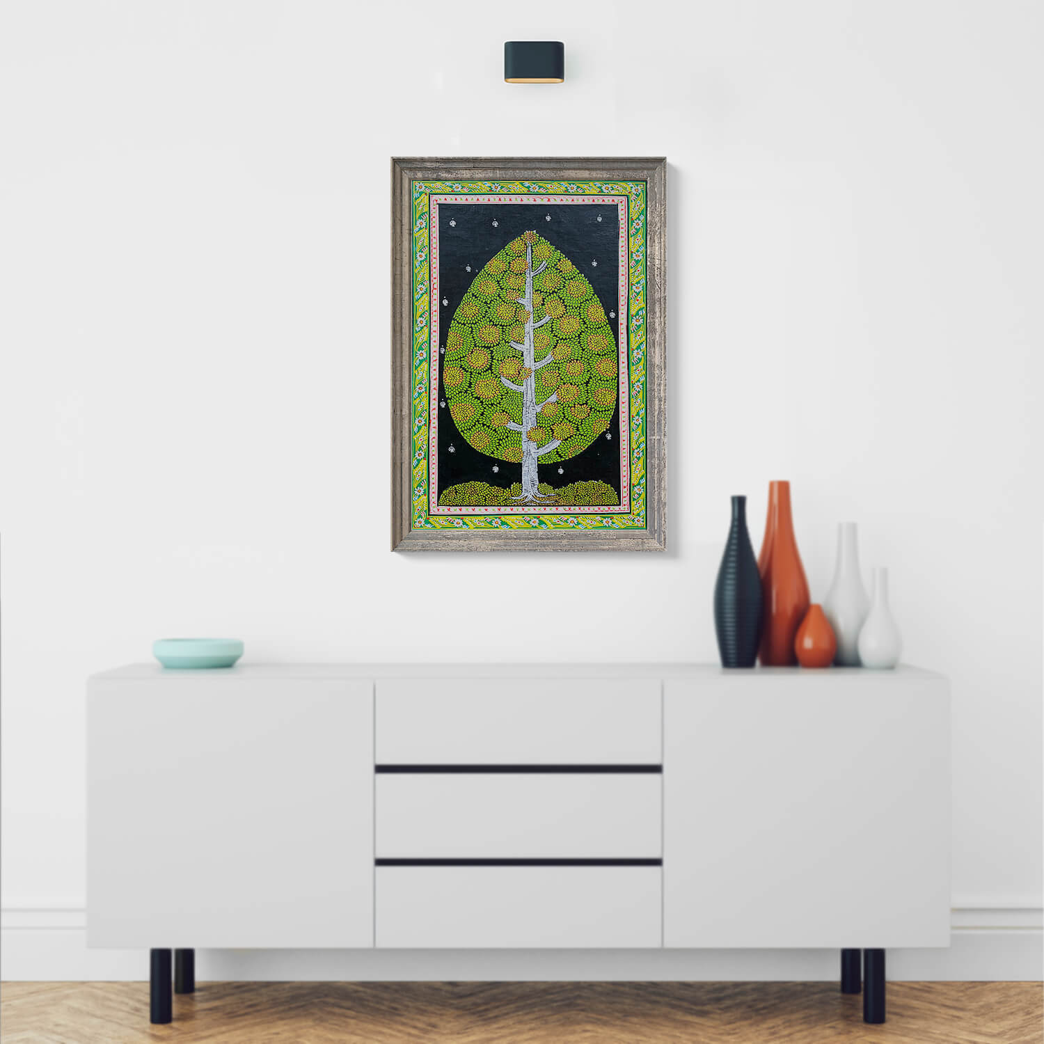 Patta Painting of Tree Of Life - Utkalika Odisha