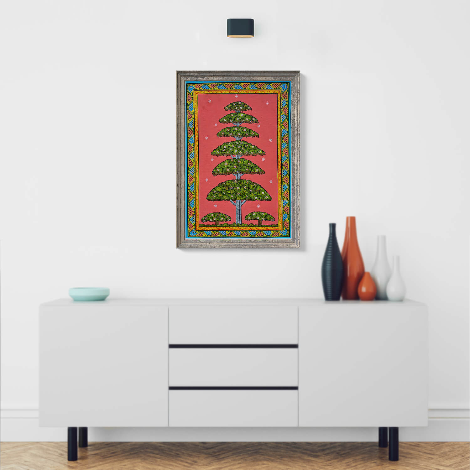 Patta Painting of Tree Of Life - Utkalika Odisha