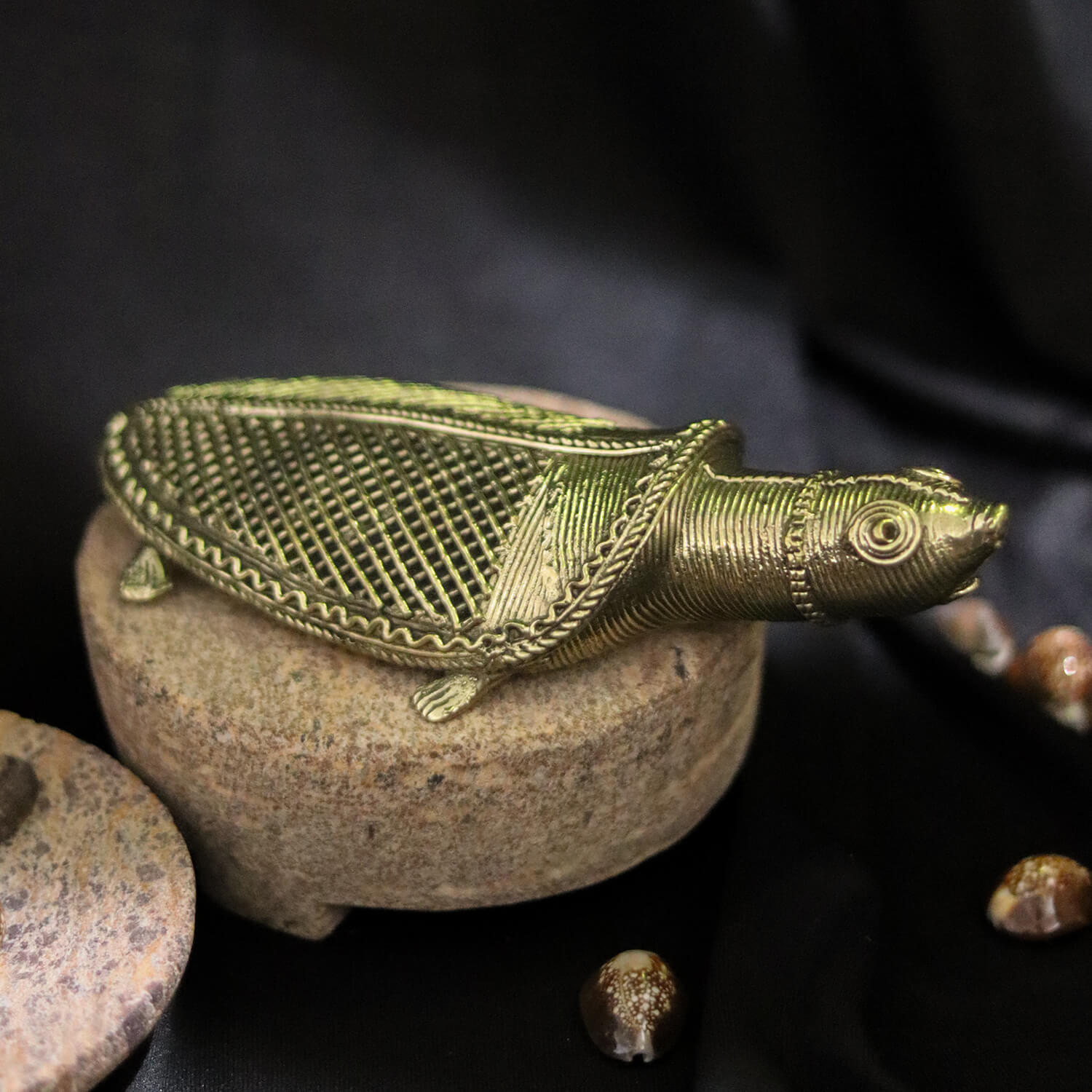 Dhokra Crafted Tortoise - Utkalika Odisha