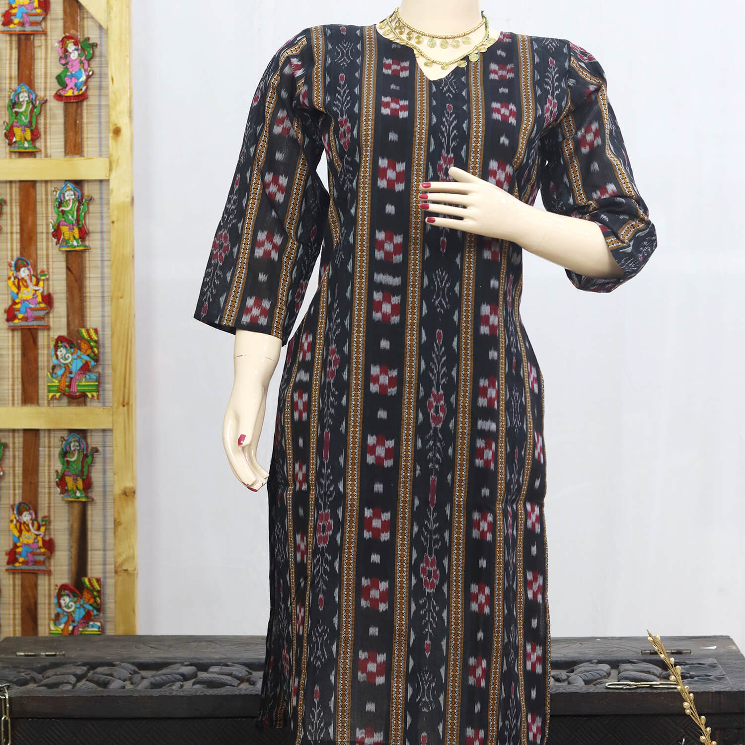 Handloom Nuapatna Cotton Readymade Kurti - Utkalika Odisha