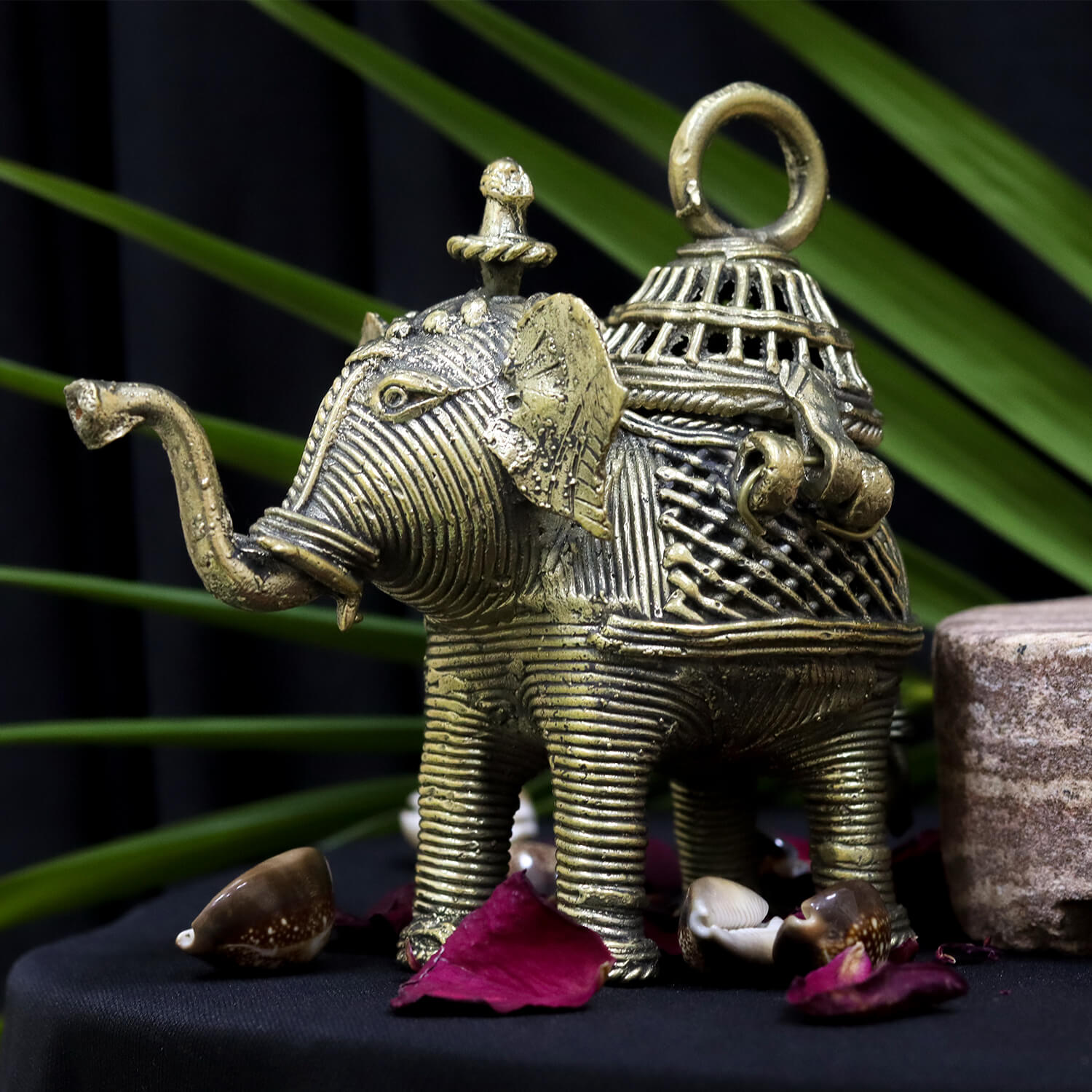 Dhokra Box Elephant - Utkalika Odisha