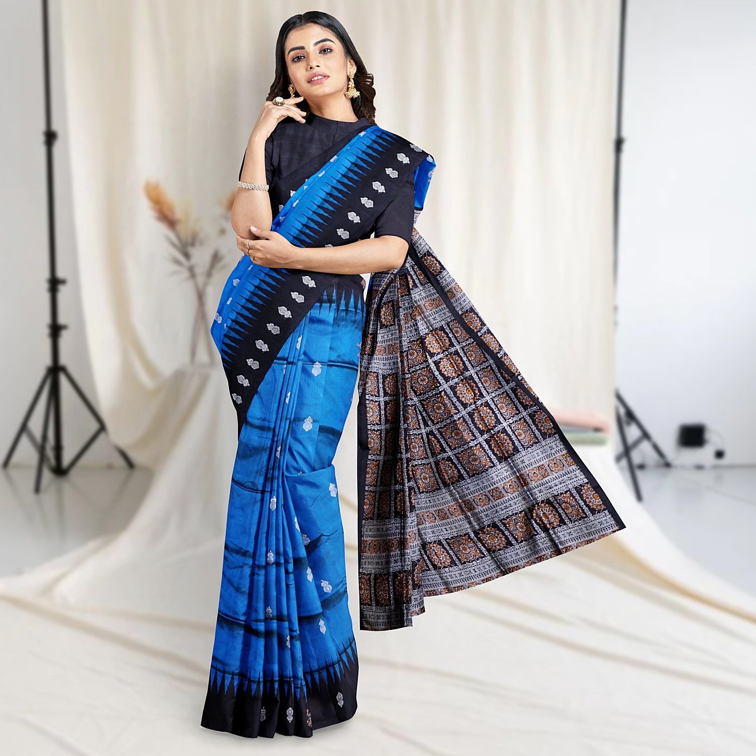 Doll Design Bomkai Silk Saree - Utkalika Odisha