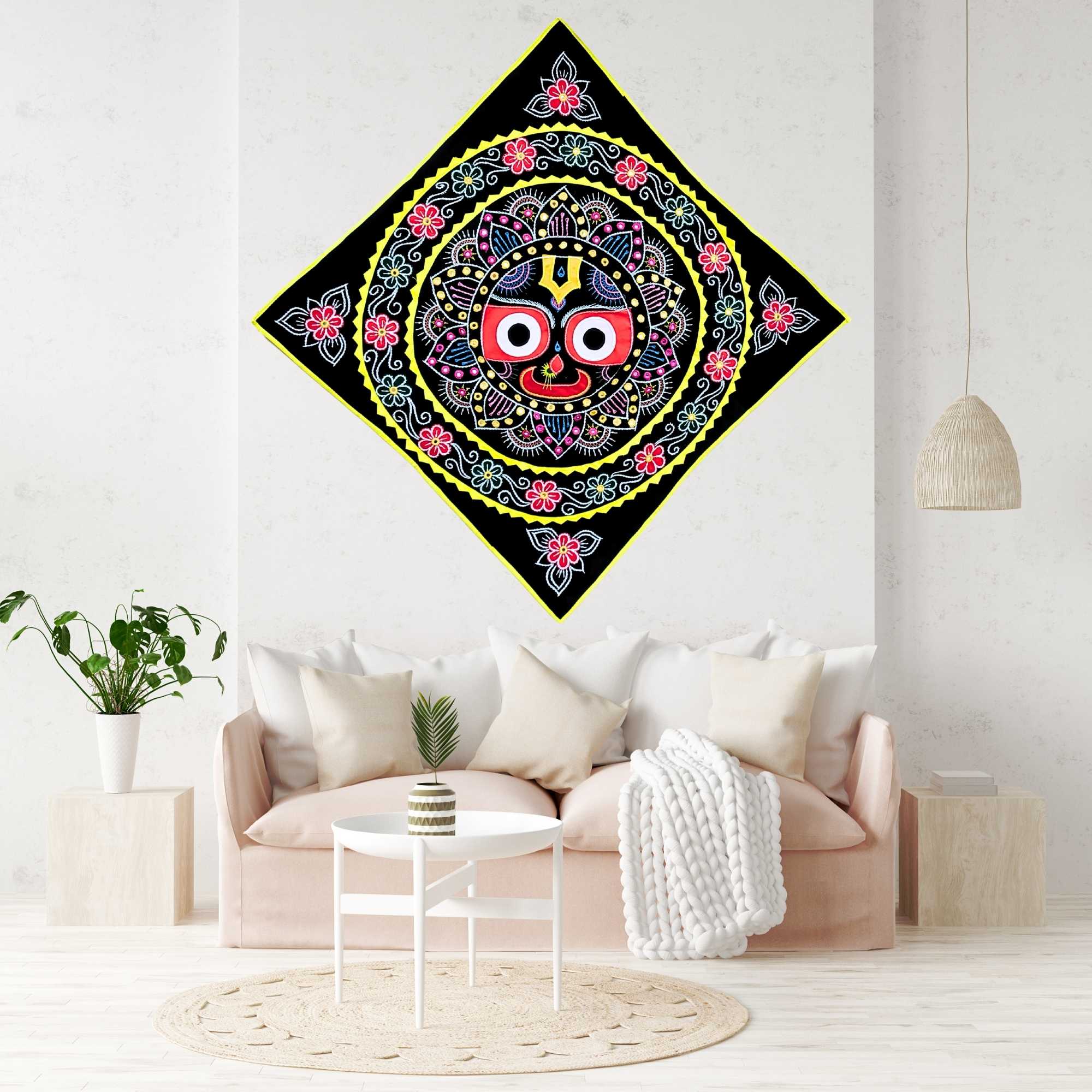 Sri Jagannath Floral Patterened Multicolour Chandua - Utkalika Odisha