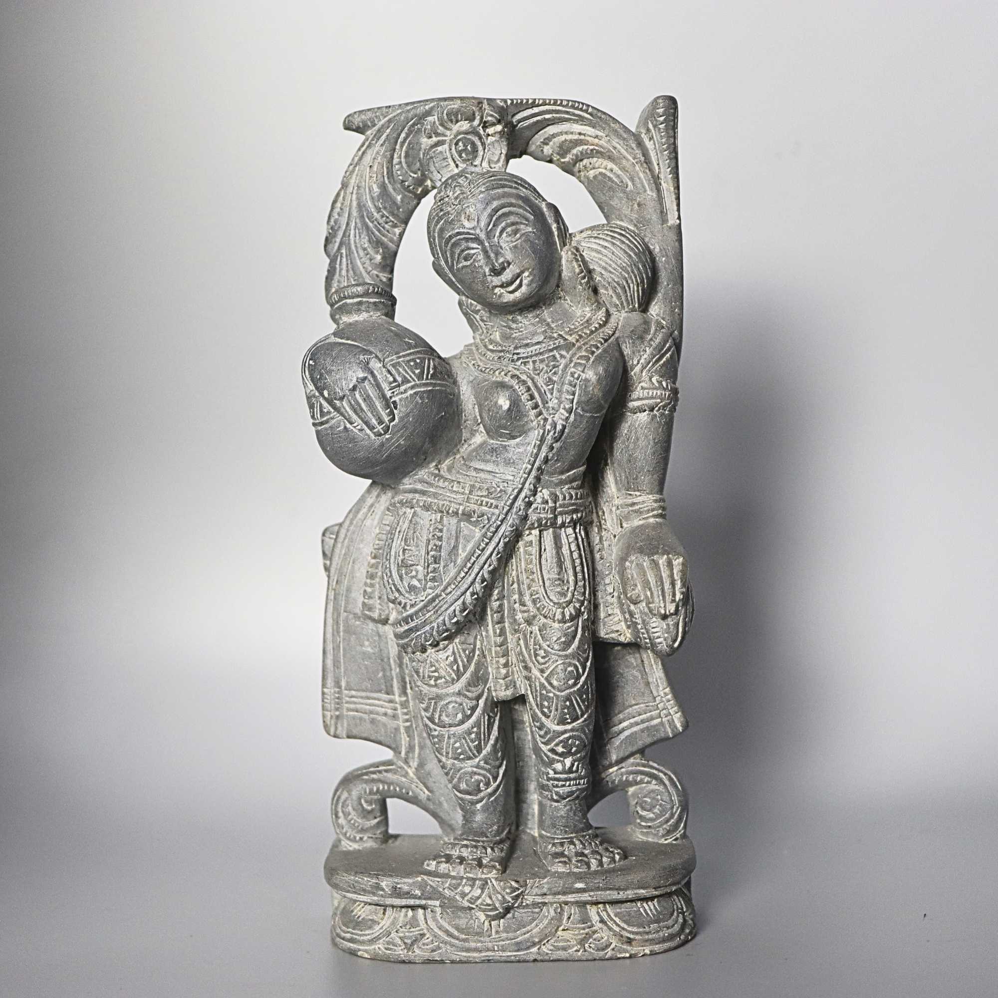 Devadasi Pink Stone Statue(6 inch) - Utkalika Odisha