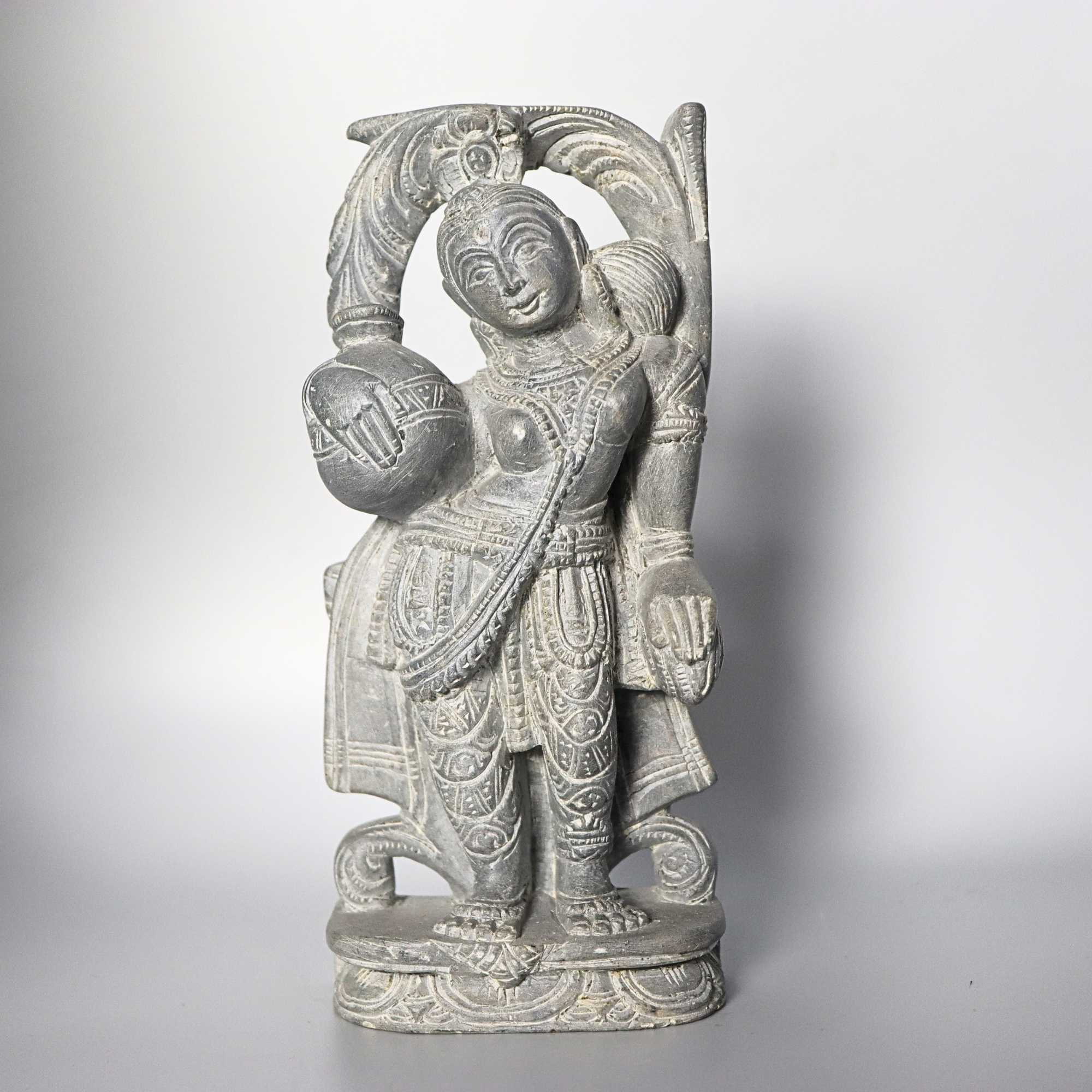 Devadasi Pink Stone Statue(6 inch) - Utkalika Odisha