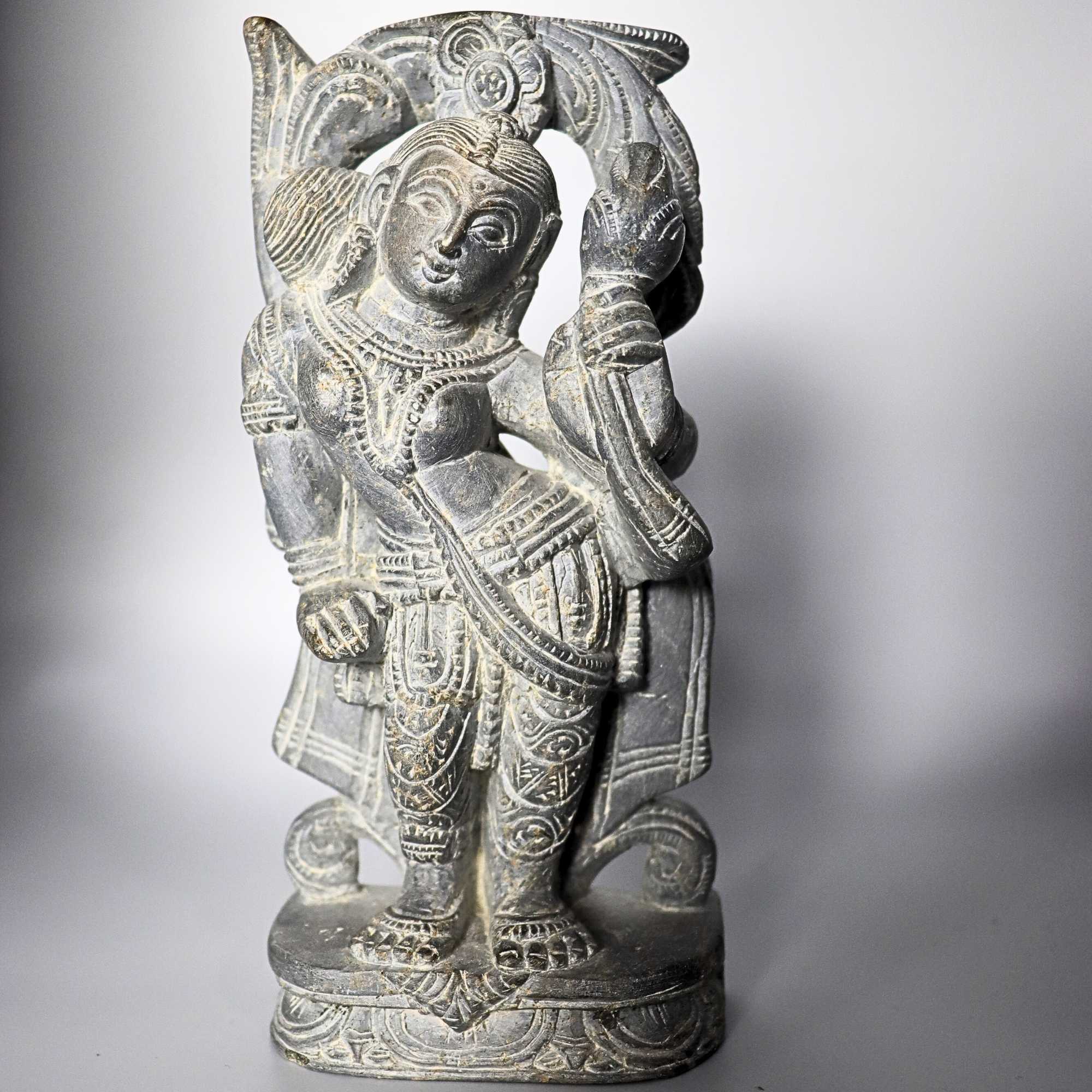 Devadasi Pink Stone Statue(6 inch) - Utkalika Odisha