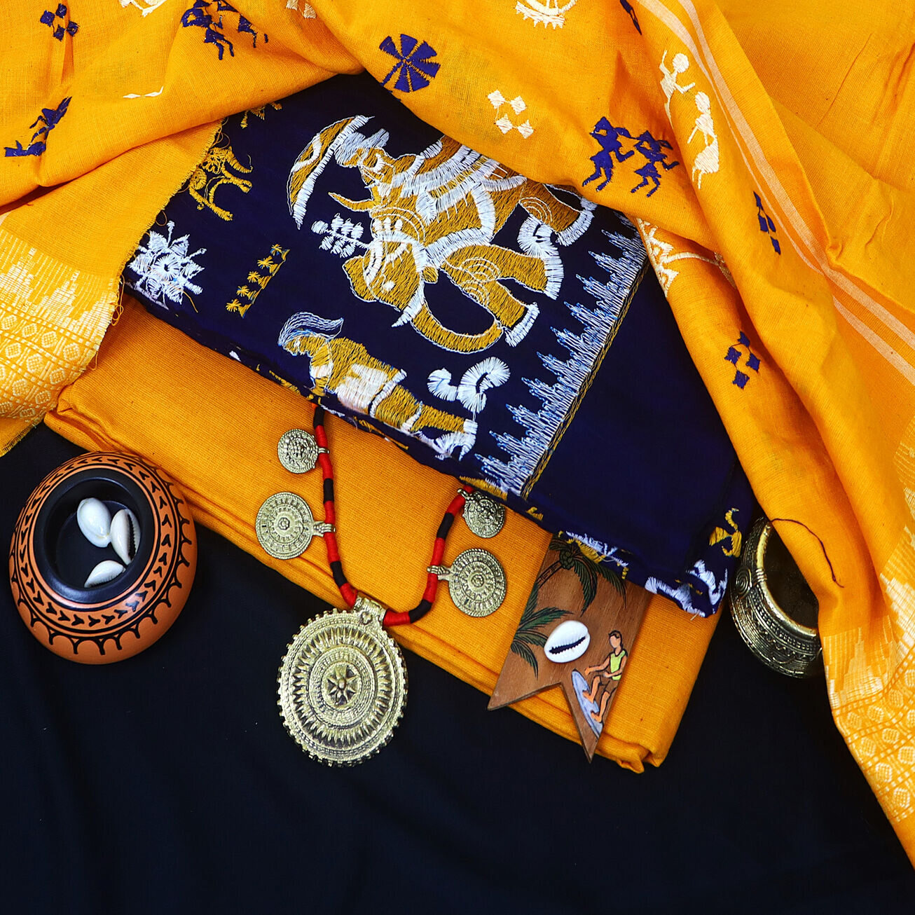 New Modern Design Bomkai Dress Sets - Utkalika Odisha