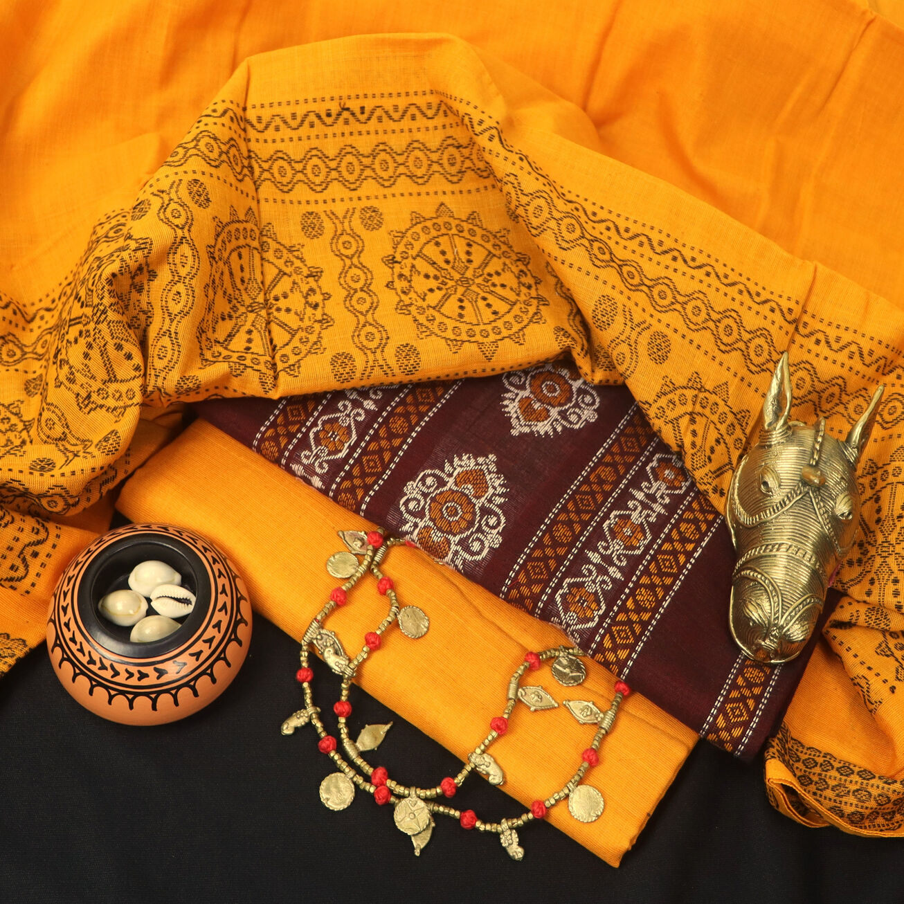 New Modern Design Bomkai Dress Sets - Utkalika Odisha