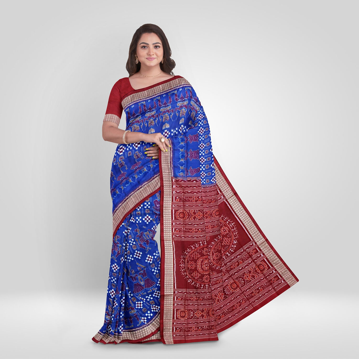 New Dancing Doll with Mini Pasapali Design Sambalpuri Silk Saree ...