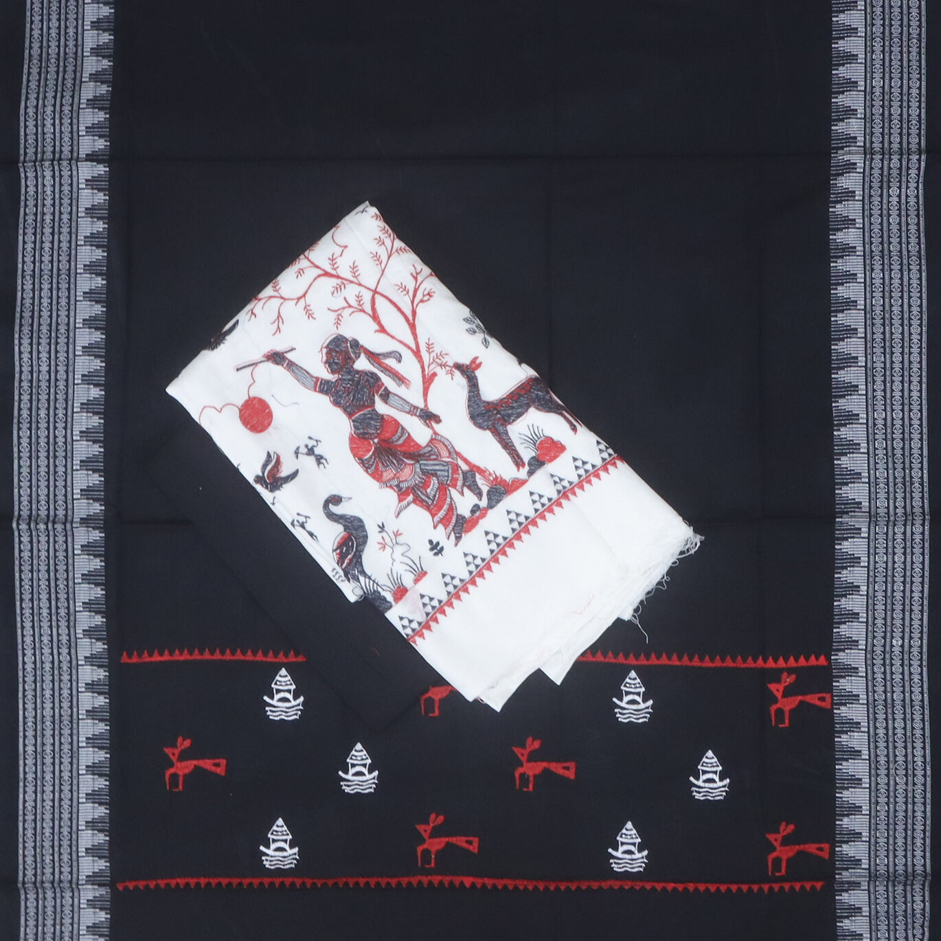 New Modern Tribal Design Bomkai Dress Sets - Utkalika Odisha